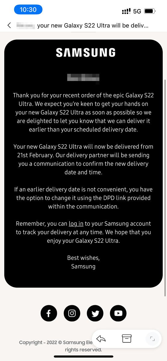 Samsung starts shipping Galaxy S22 orders in US, UK, other regions