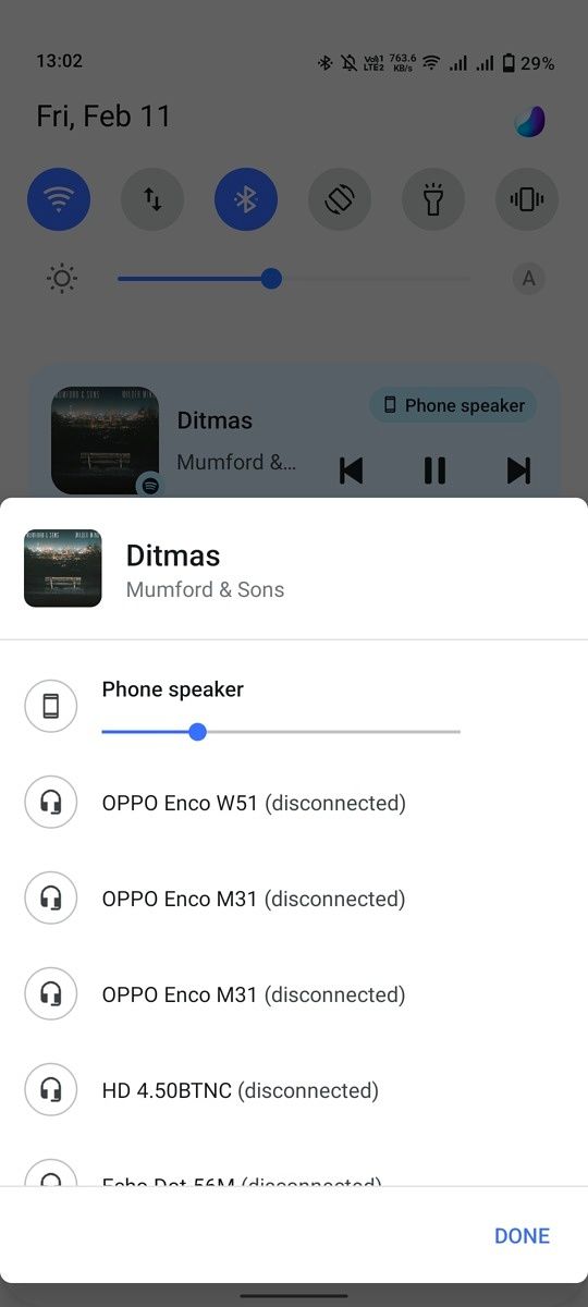 Android 13 DP1 brings a redesigned media player UI