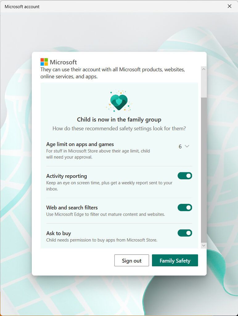 How to create and set up a child account in Windows 11
