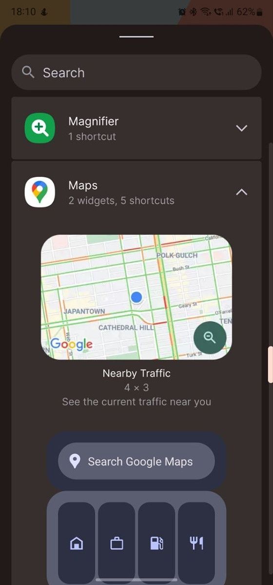 Google Maps' new Nearby Traffic widget starts rolling out to users
