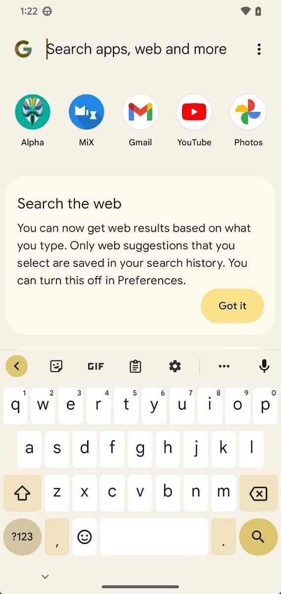 Android 13 Beta 3 adds web suggestions and search shortcuts to the ...