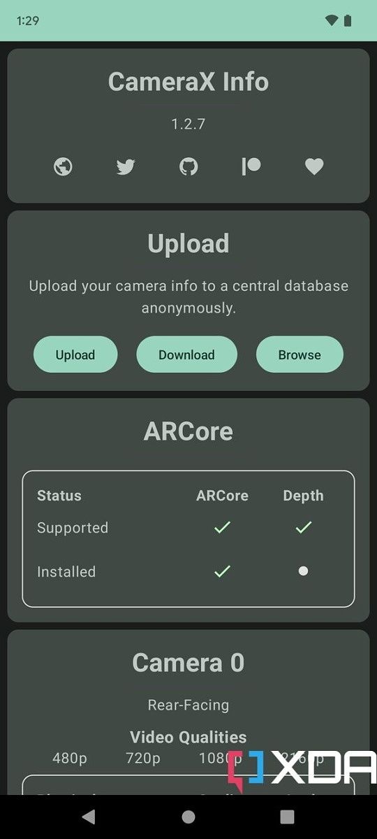 This app lets you list the Camera2 and CameraX extensions supported by your phone
