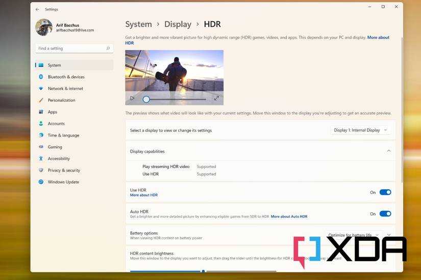 How to stream HDR video on Windows 11