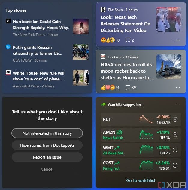 Windows 11 deep dive: Checking out the Widgets pane