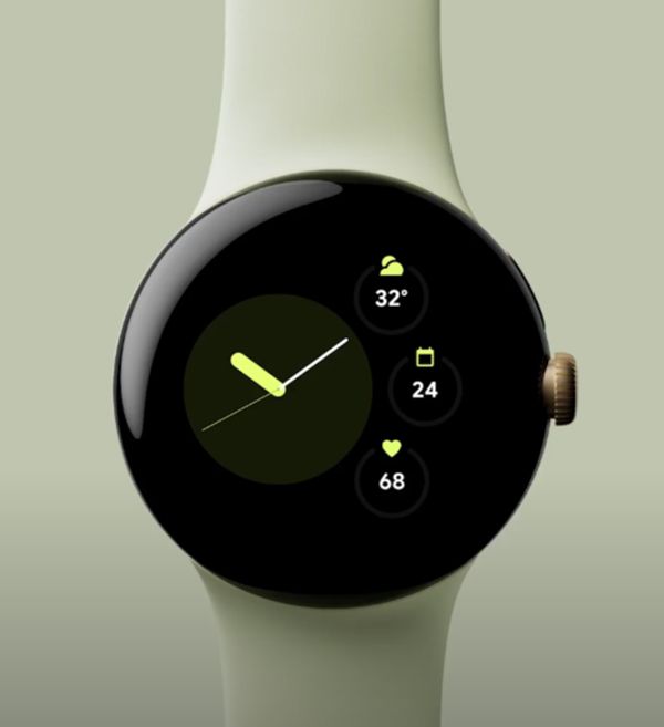 Google tweaks last week's Pixel Watch teaser to make its bezel look slimmer