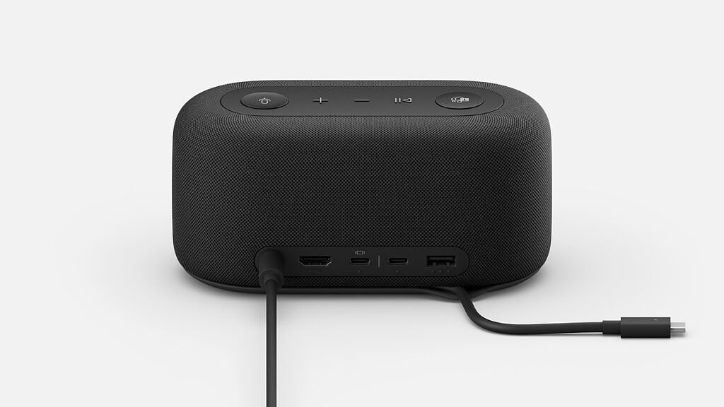 Microsoft has a new audio dock and and a presenter remote for Teams