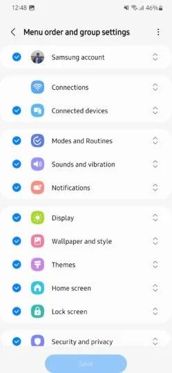 Good Lock's new RegiStar module lets you configure the Settings menu as ...