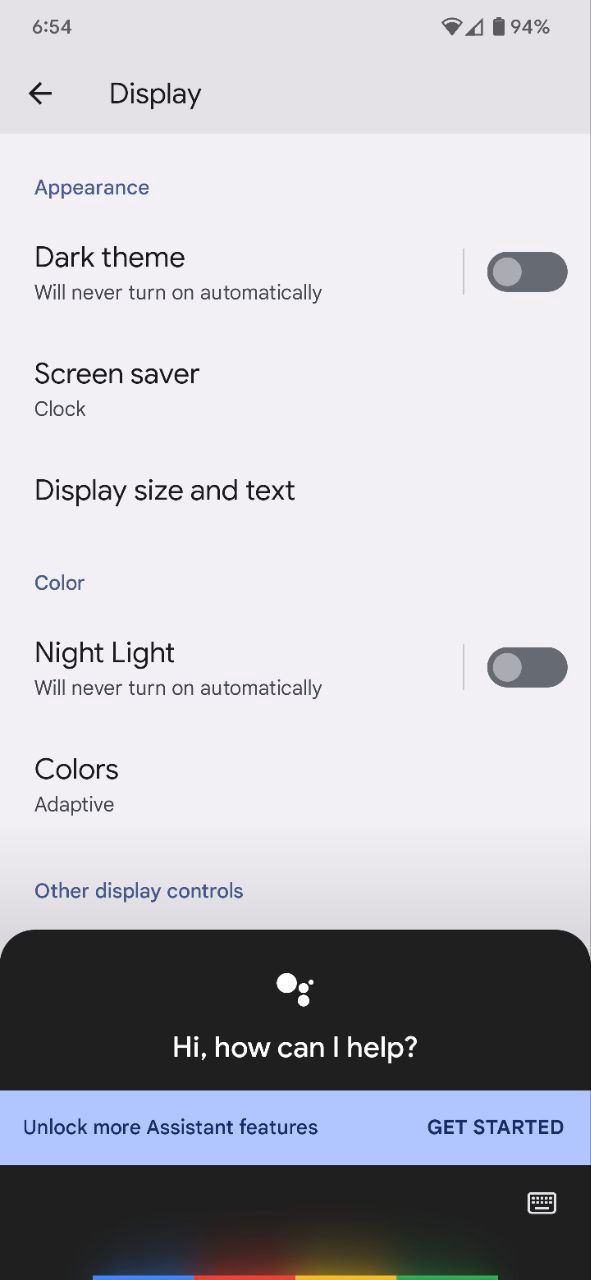 Google Assistant no longer has a light theme on Android 13