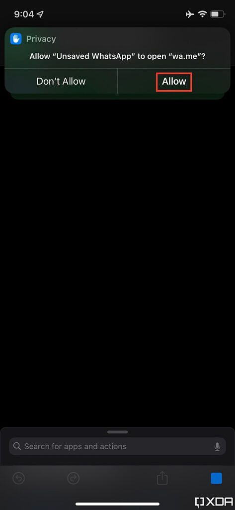 How to easily message unsaved WhatsApp numbers on iOS