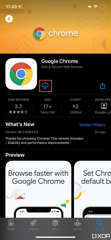 How to change the default web browser on an Apple iPhone