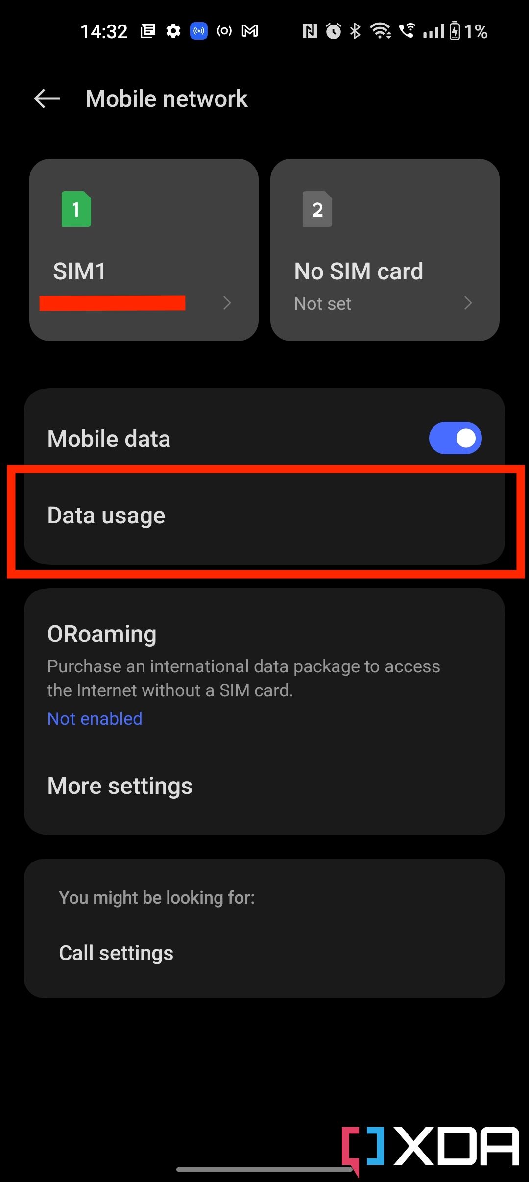 How to check mobile data usage on Android