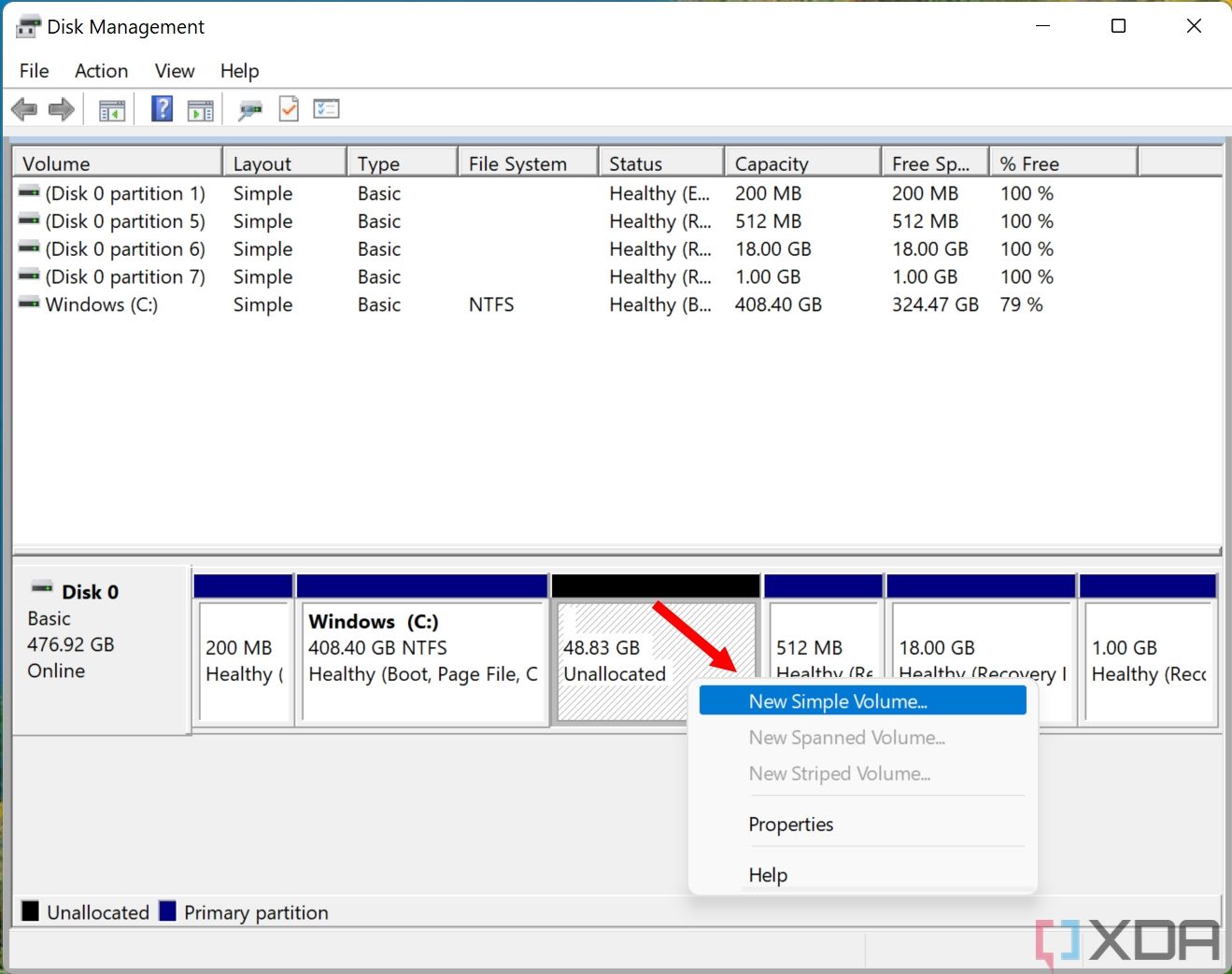 How to delete a drive partition on Windows 11