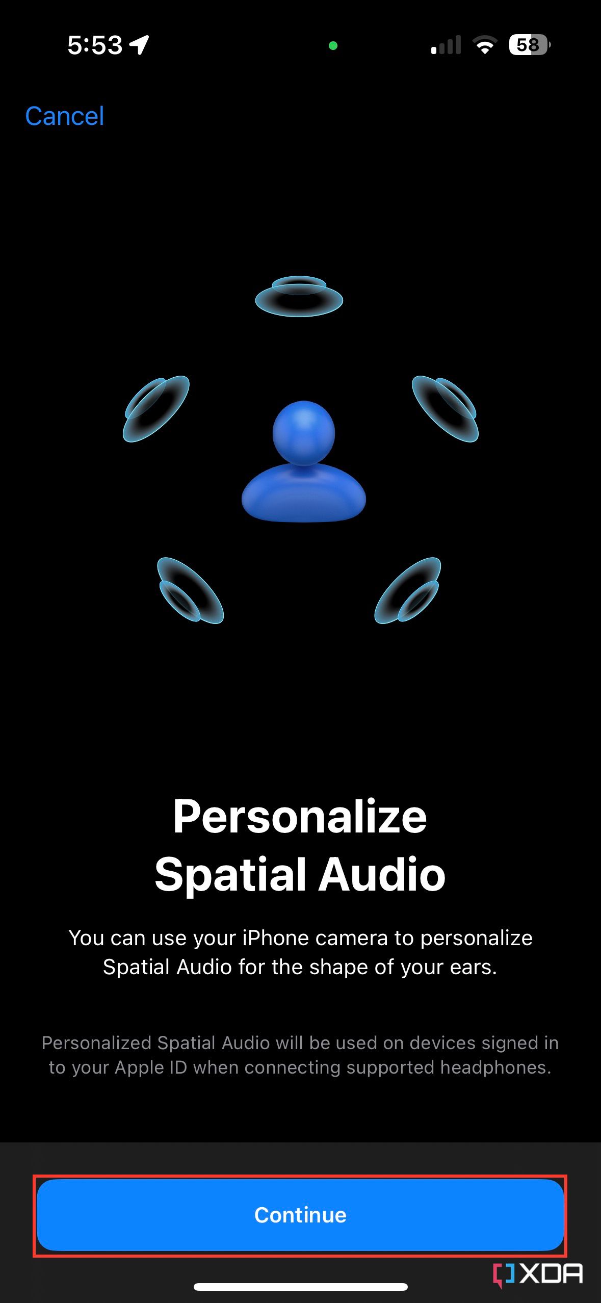 How to set up Personalized Spatial Audio for the AirPods using an Apple ...