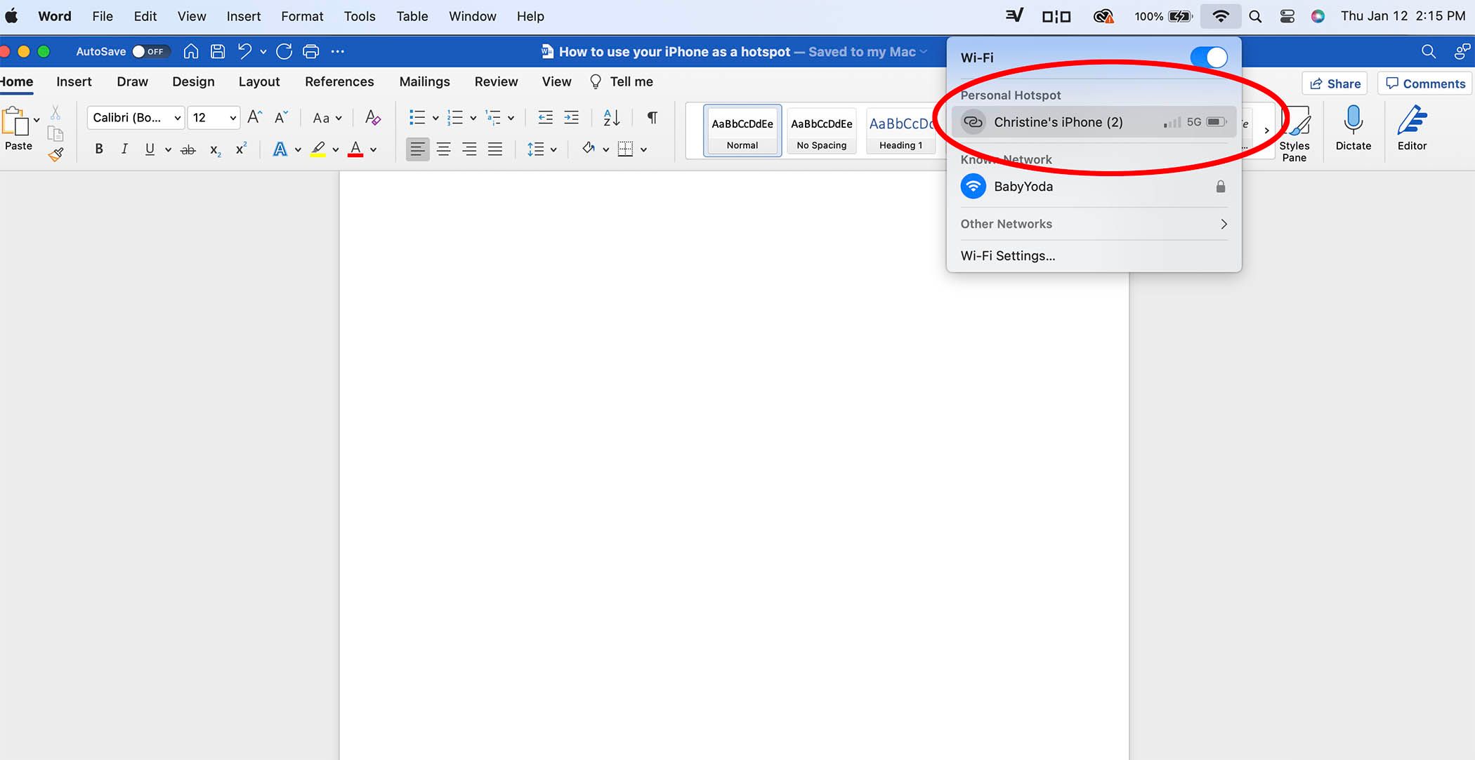 How to use your iPhone as a hotspot
