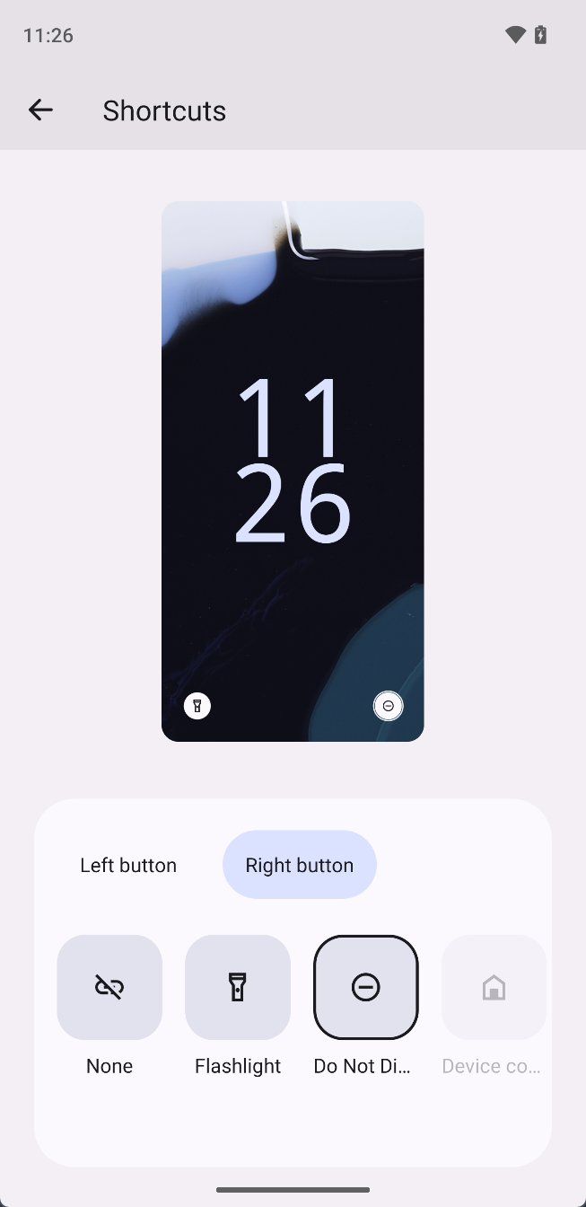 Google is working on custom lock screen shortcuts in Android 13