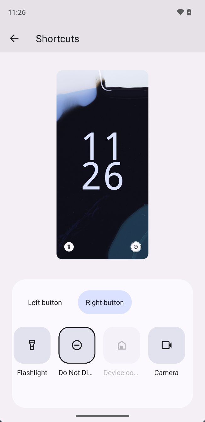 Google is working on custom lock screen shortcuts in Android 13