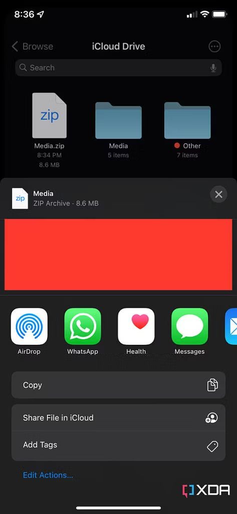 How to create a zip file for photos and videos on an iPhone or iPad
