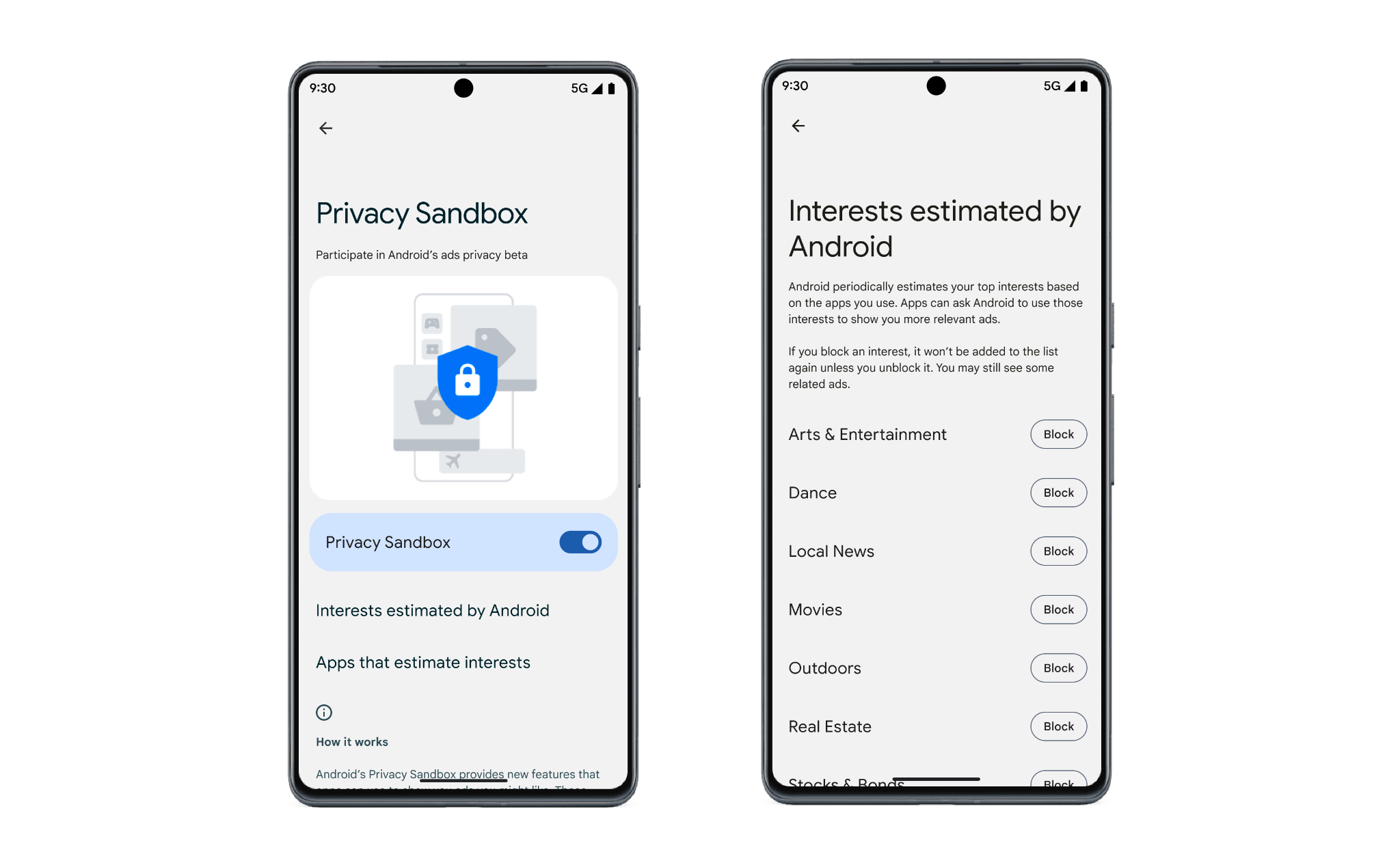 Google begins beta testing Privacy Sandbox on eligible devices