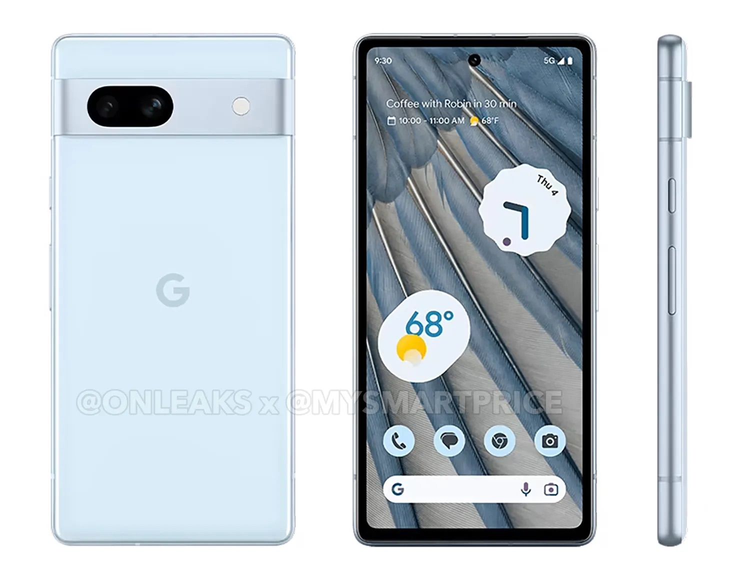 Google Pixel 7a leaked renders show off new blue color, and it looks stunning
