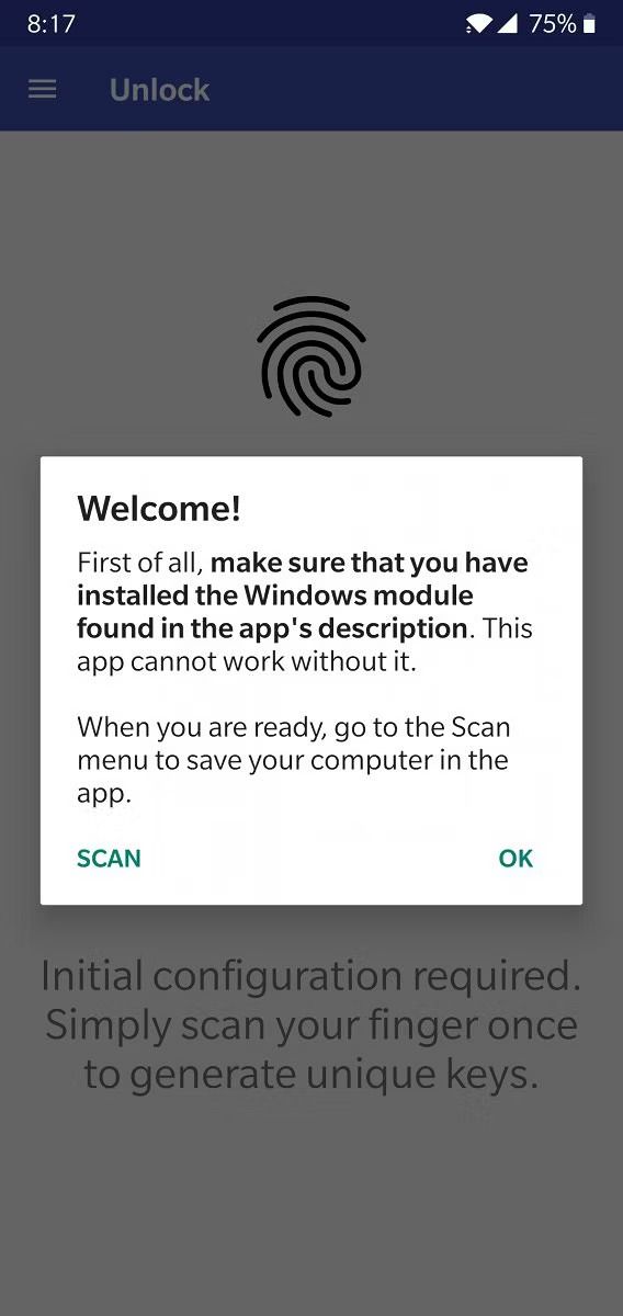 How to remotely unlock your Windows PC via a fingerprint scanner on Android