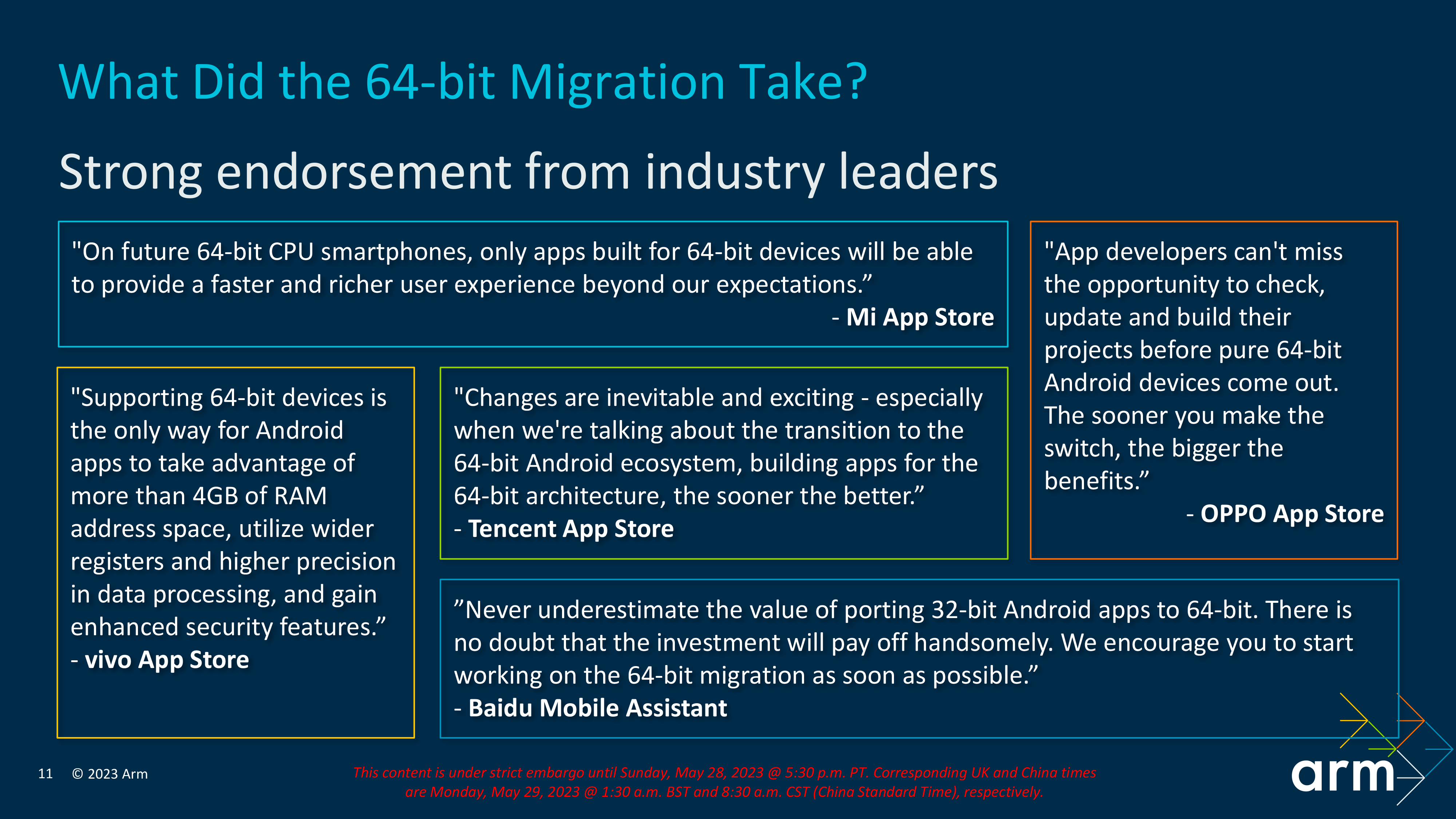 Arm's new Cortex X4, A720, and A520 are 64-bit only cores with a big ...