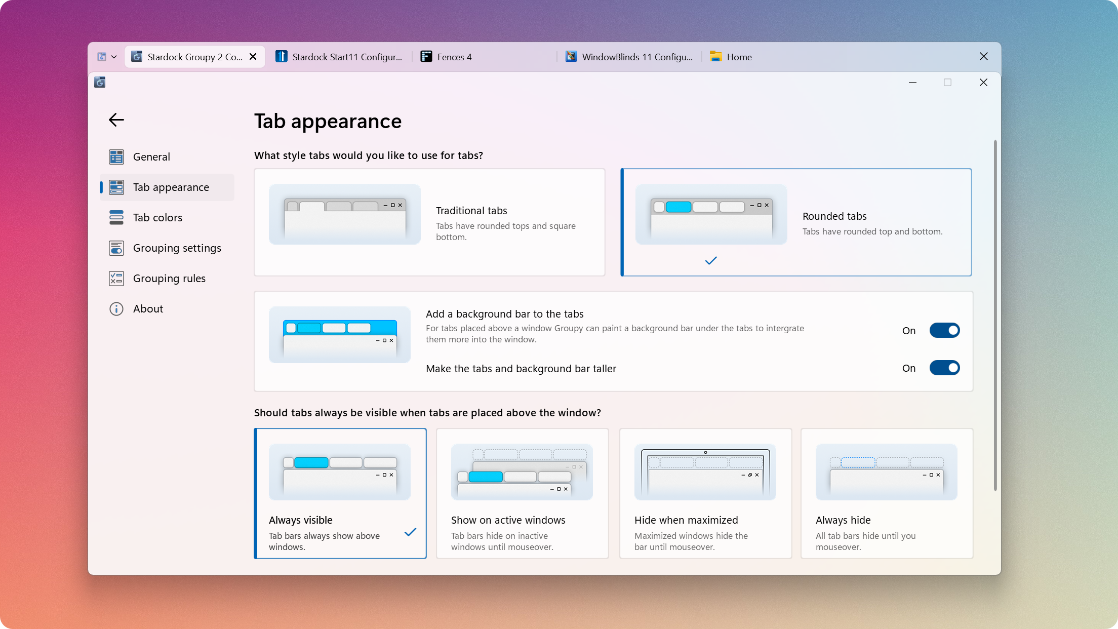 Groupy 2 adds tabs to all your Windows 11 apps, now available in beta