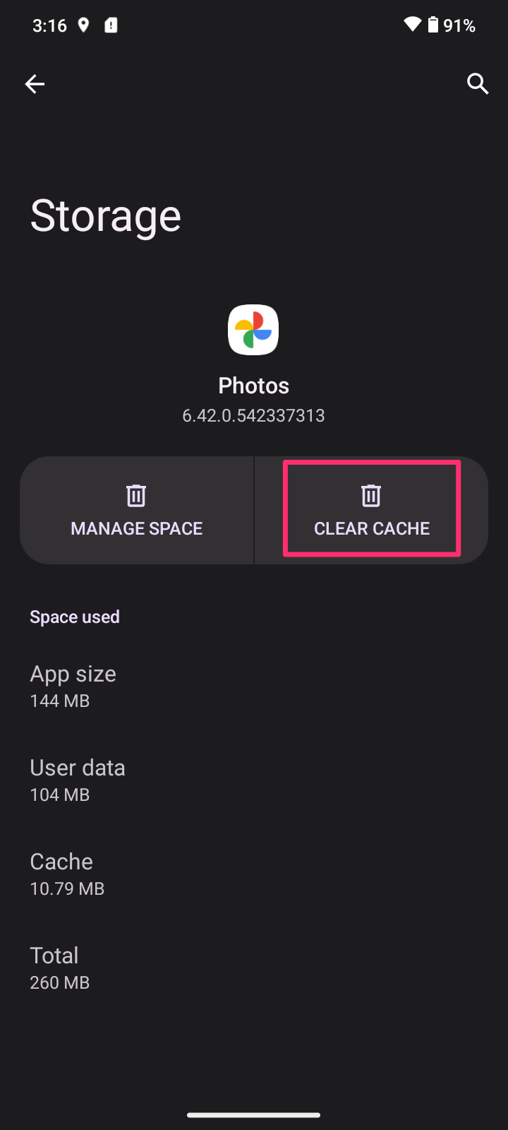 How to clear app cache on Android