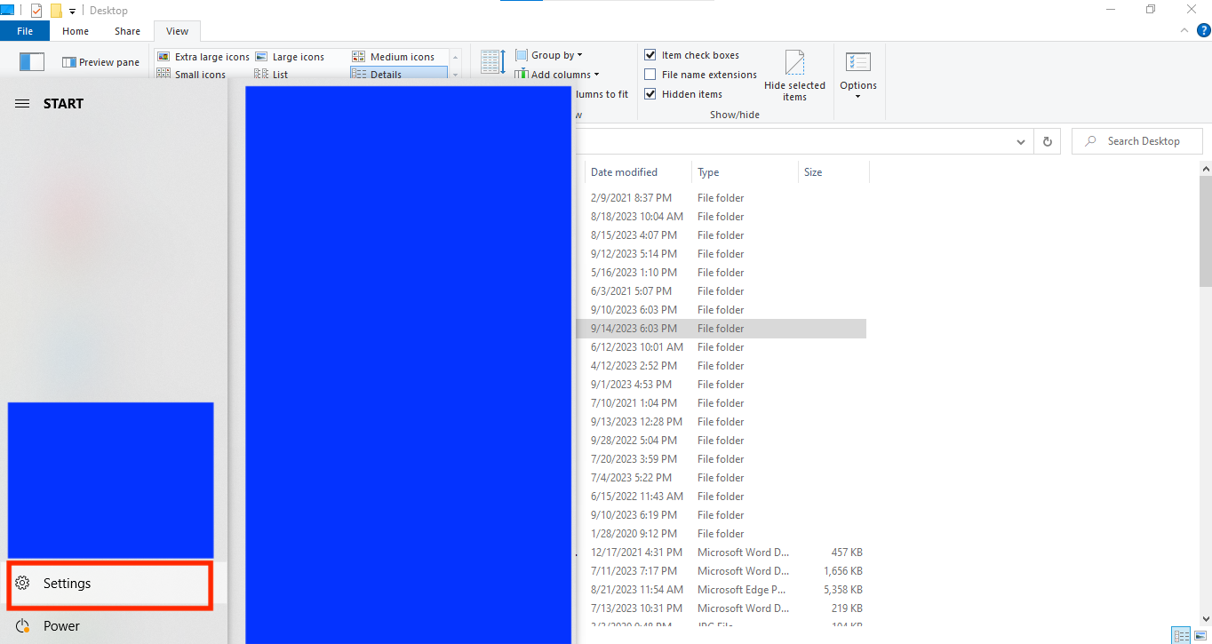 How to hide files on Windows 11