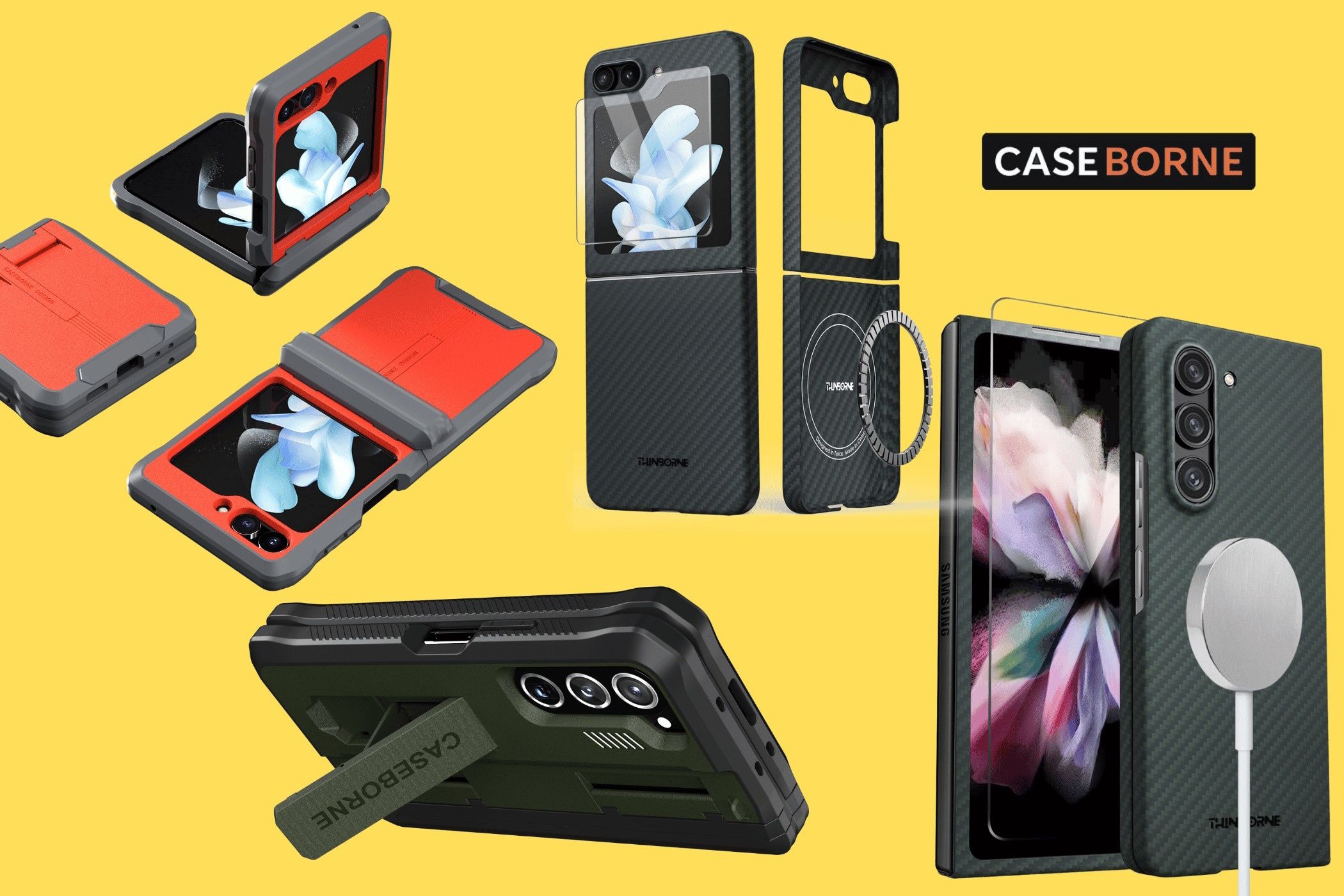 Elevate your Samsung Galaxy Z Fold 5 and Z Flip 5 with Caseborne's ...
