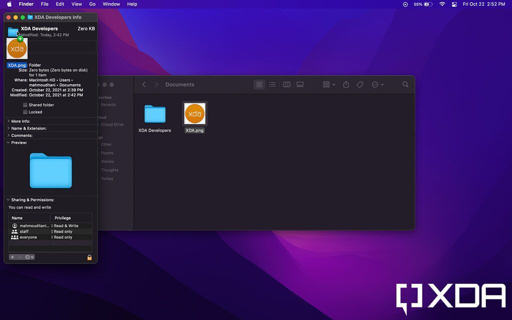 How to change a folder's icon on Mac
