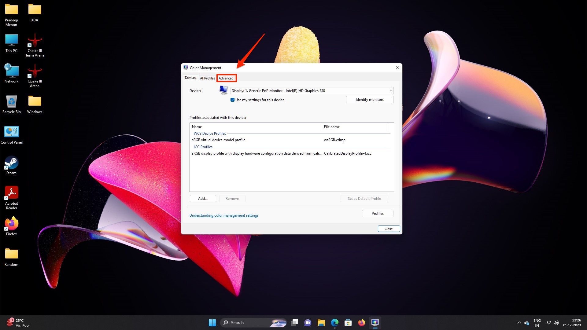 How to fix a yellow screen on Windows 11