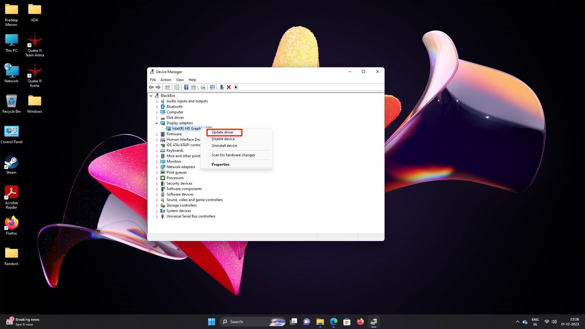 How to fix a yellow screen on Windows 11