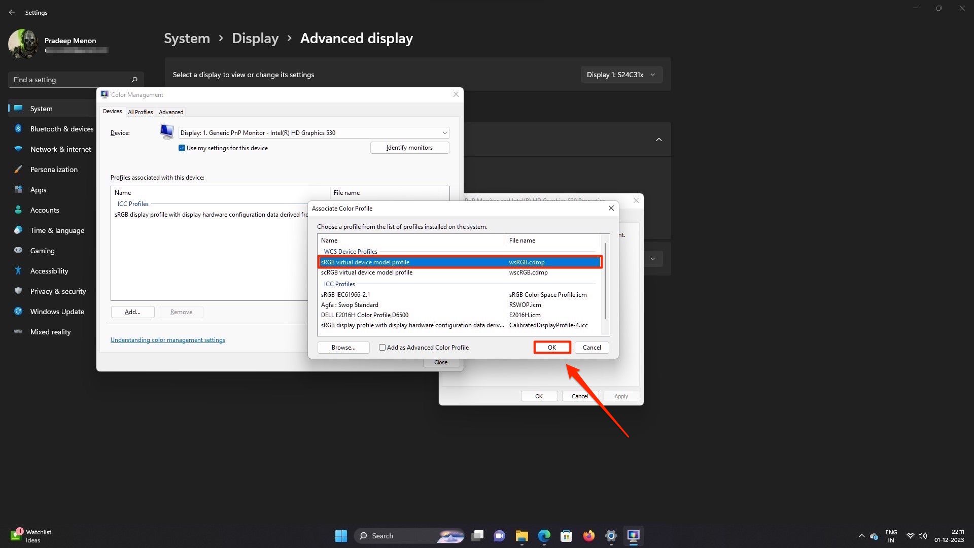 How to fix a yellow screen on Windows 11