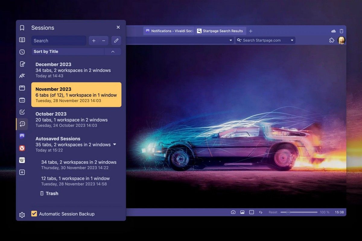 Latest Vivaldi browser update brings Sessions Panel, full history sync ...