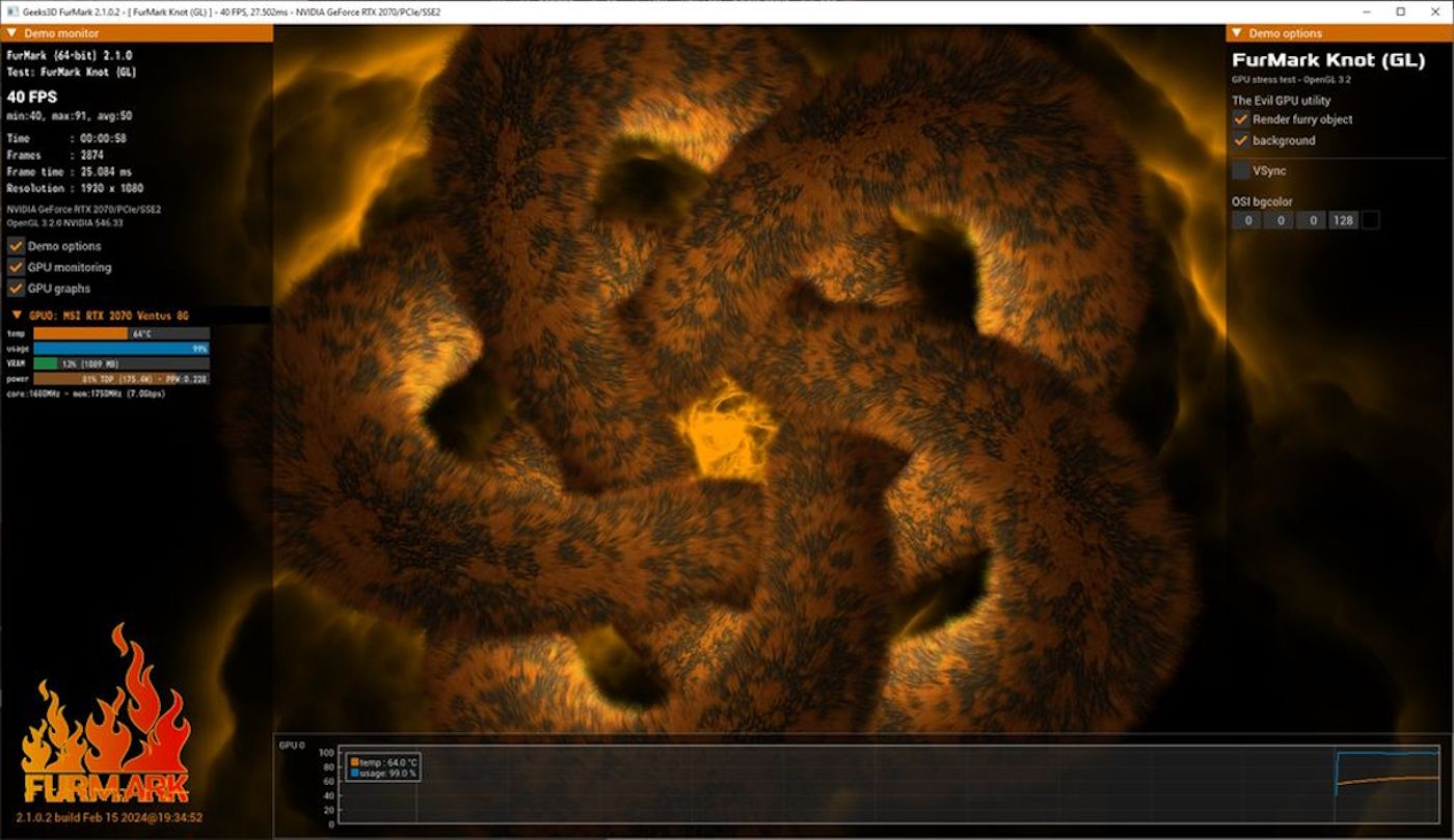 You can now destroy your GPU on Linux with FurMark 2
