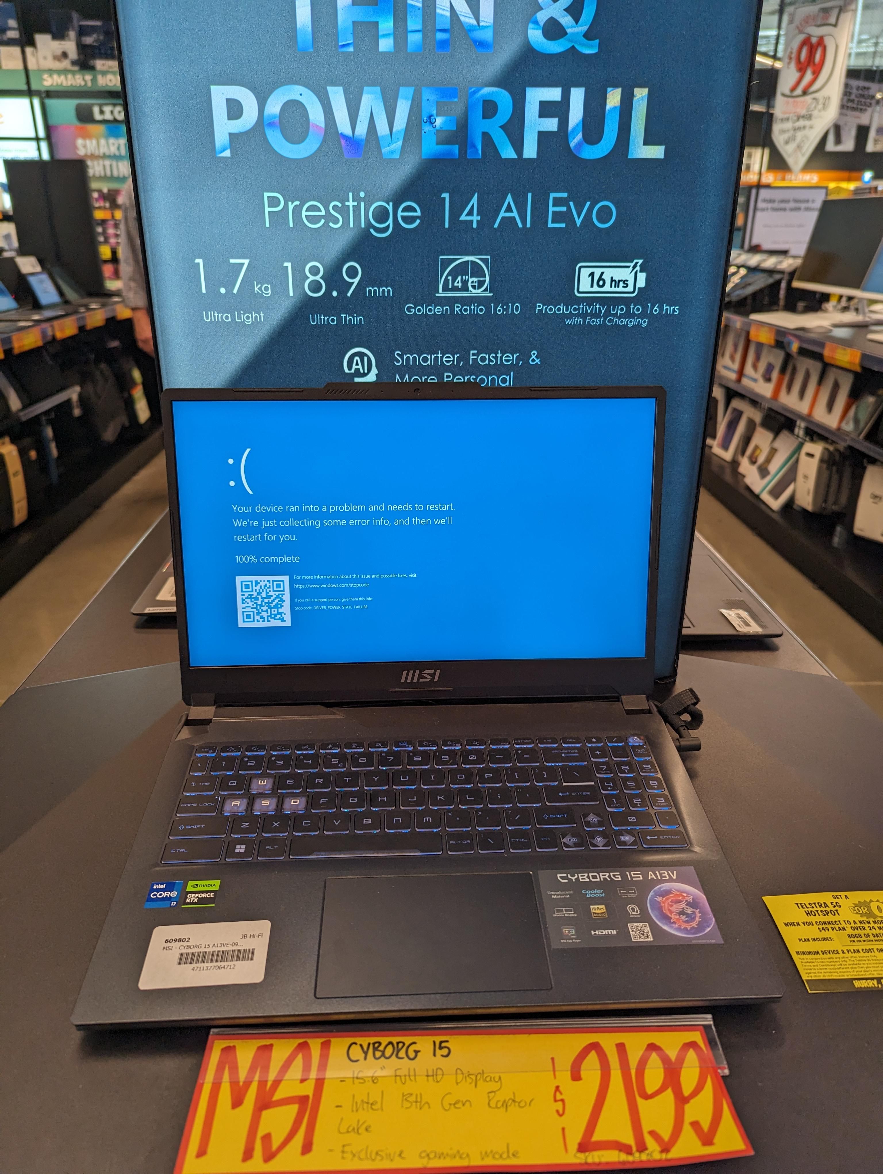 12 examples of how Windows BSODs can strike anywhere