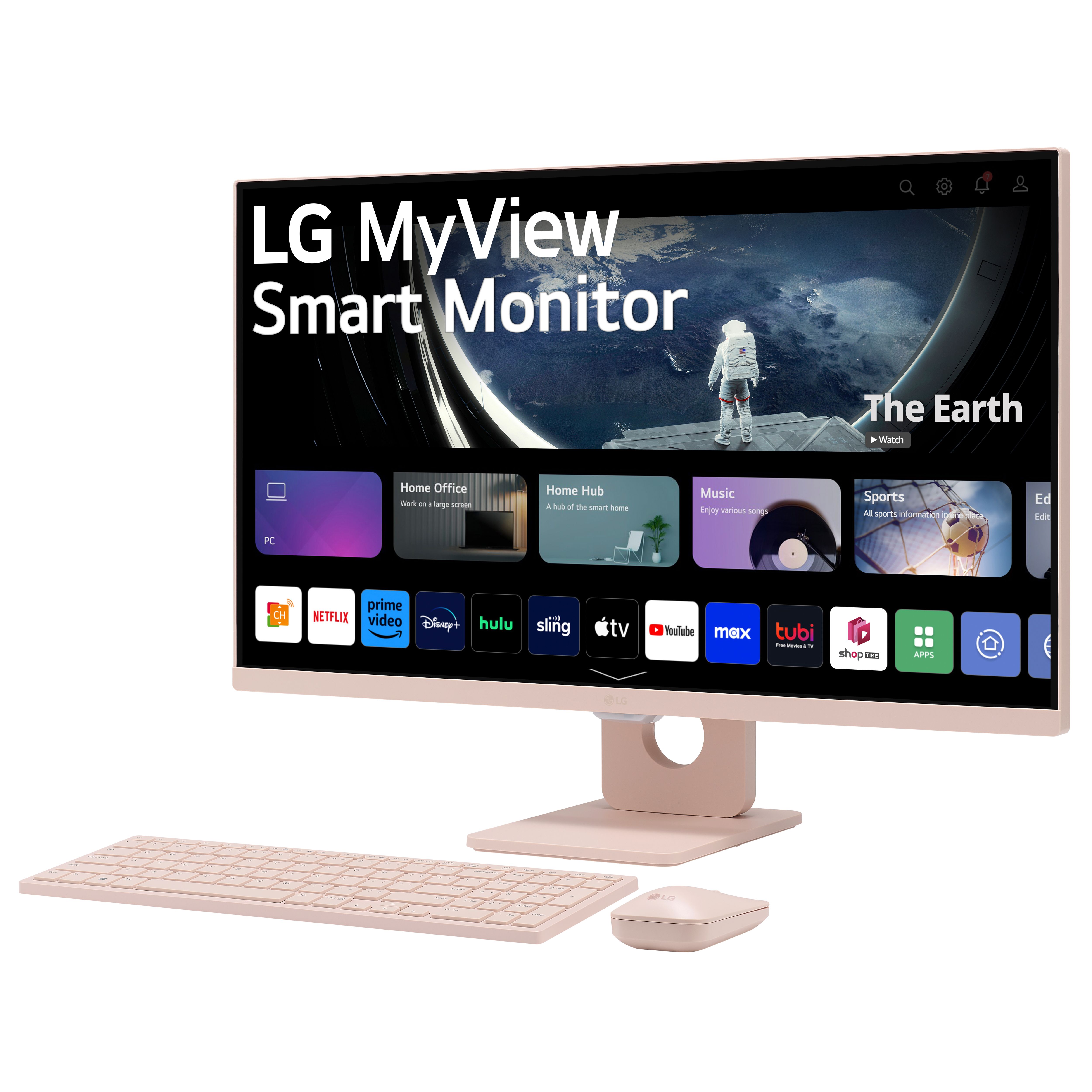 This pink LG MyView is the cutest smart monitor you'll ever see, and it ...