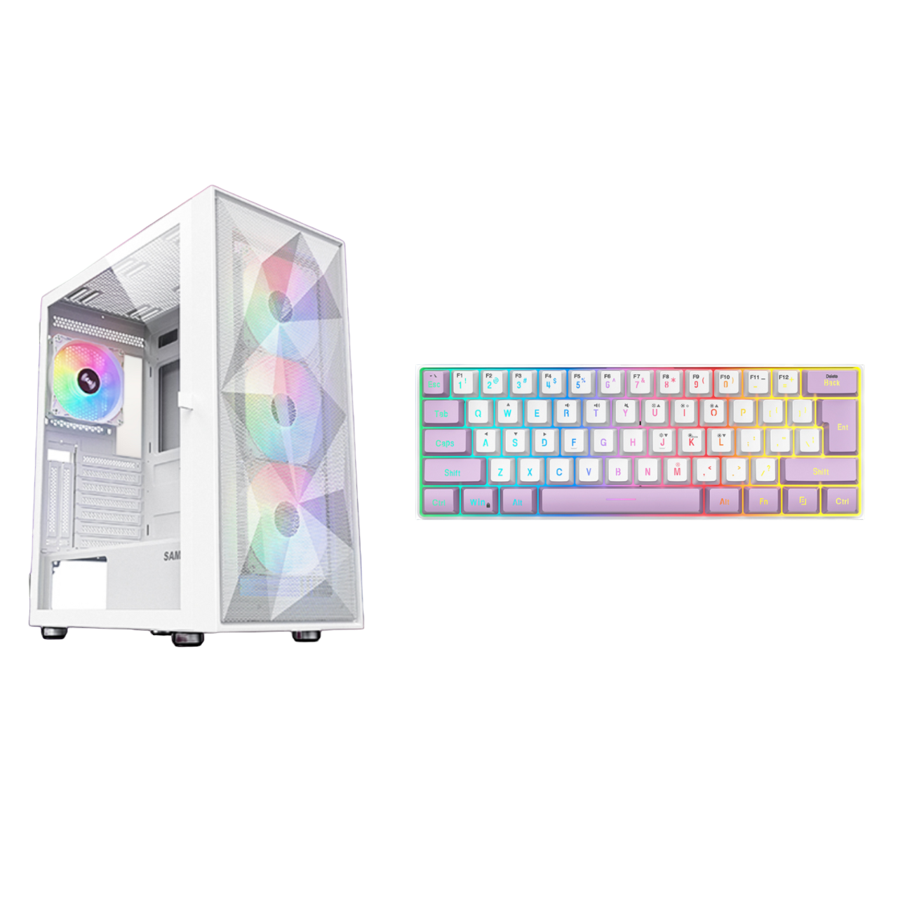 Get this crazy deal that includes a PC case, RGB fans, and keyboard for ...