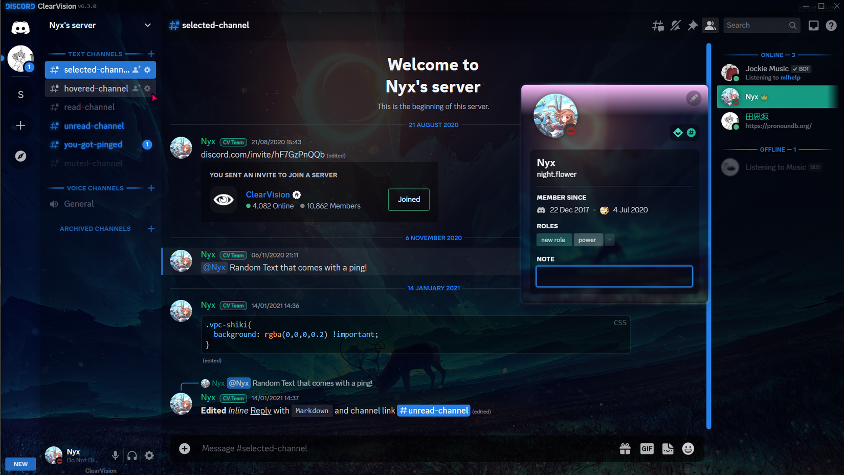 Better Discord is a custom Discord client with plugin and theme support