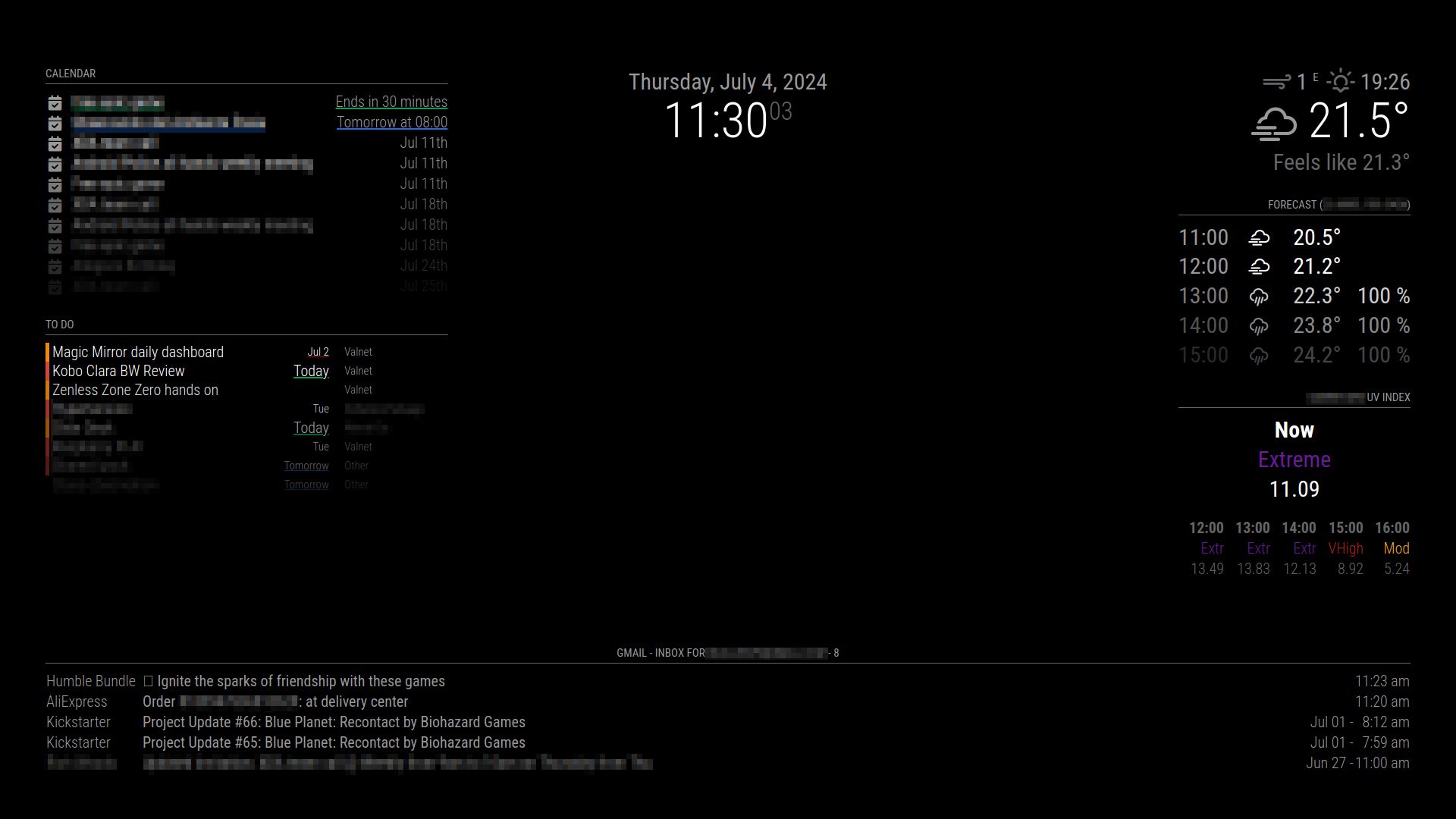 How I customized MagicMirror to make a digital daily dashboard
