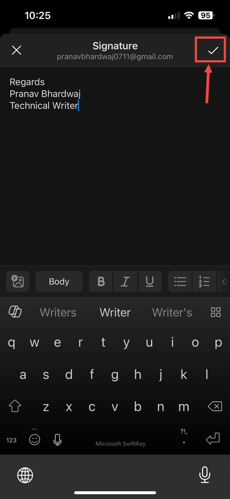 How to change your signature in Outlook