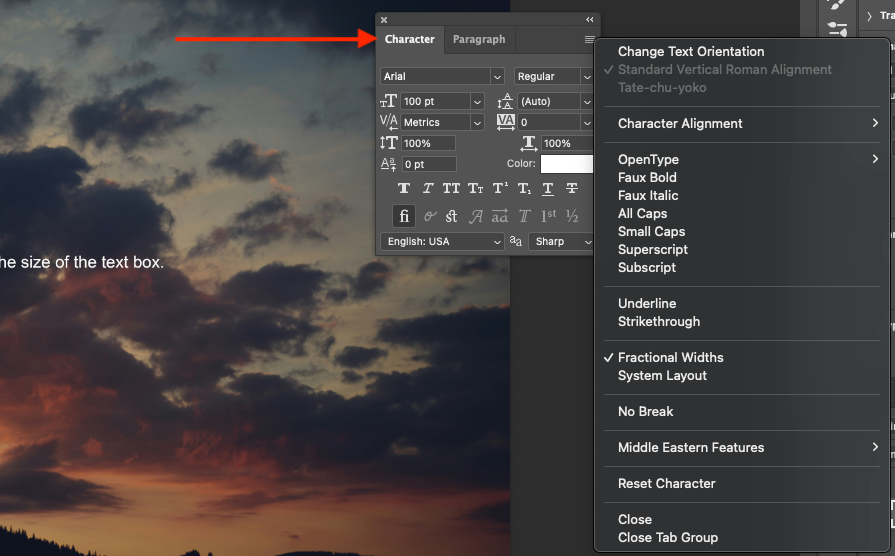 Edit text in Photoshop