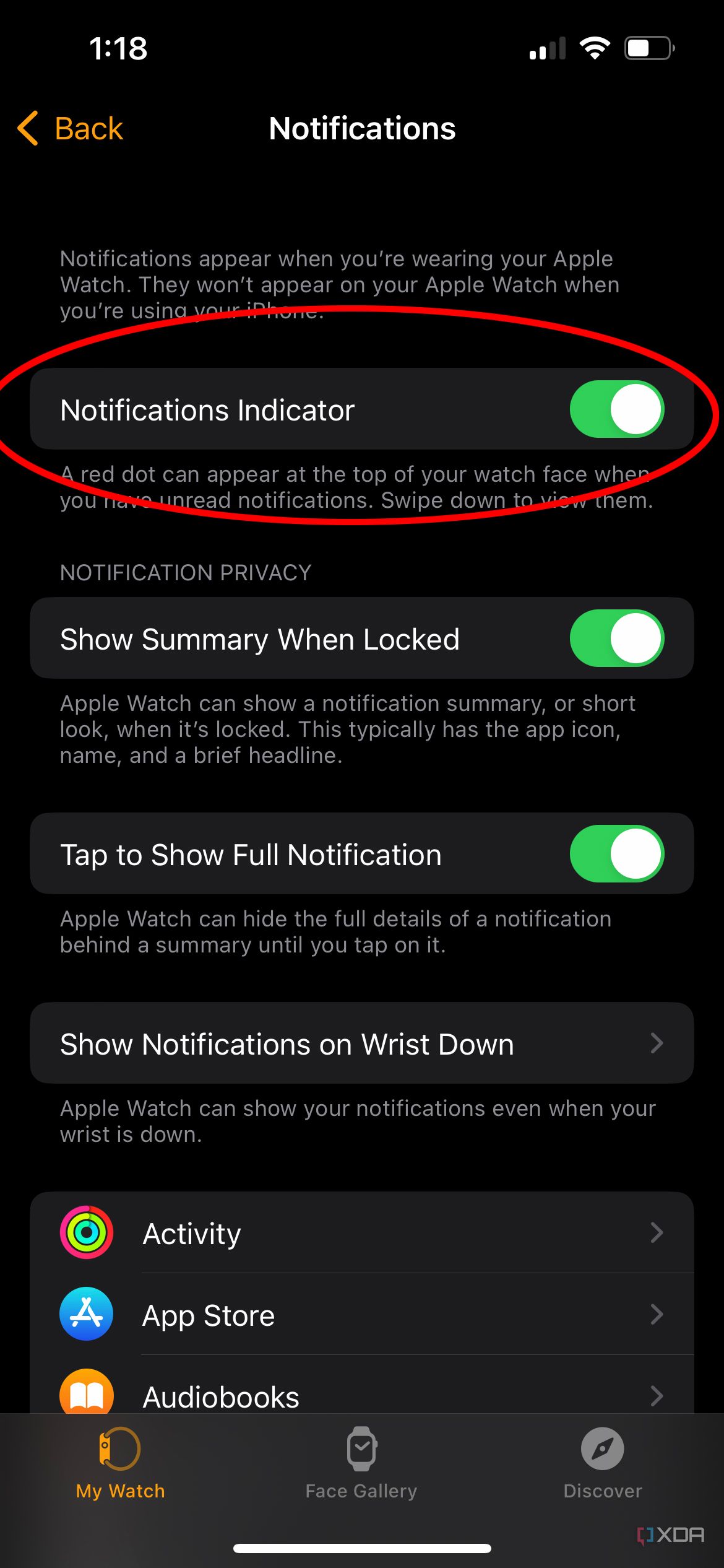 How to hide sensitive notifications on Apple Watch