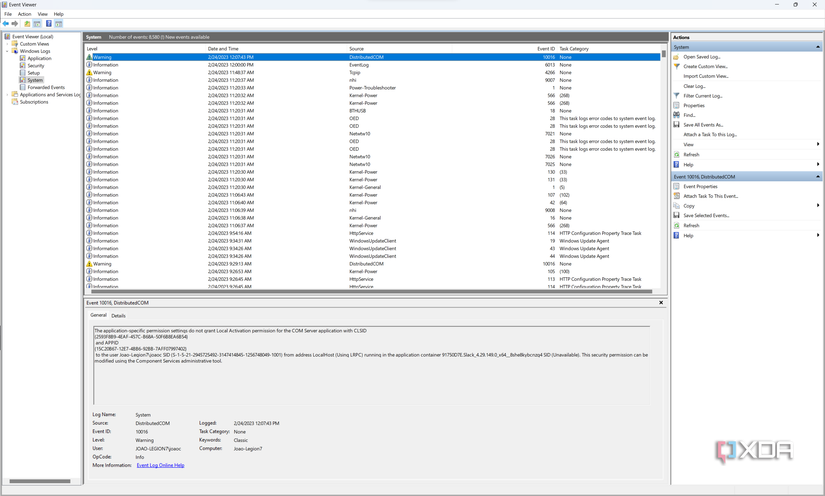 How to use Event Viewer to check for errors on Windows 11