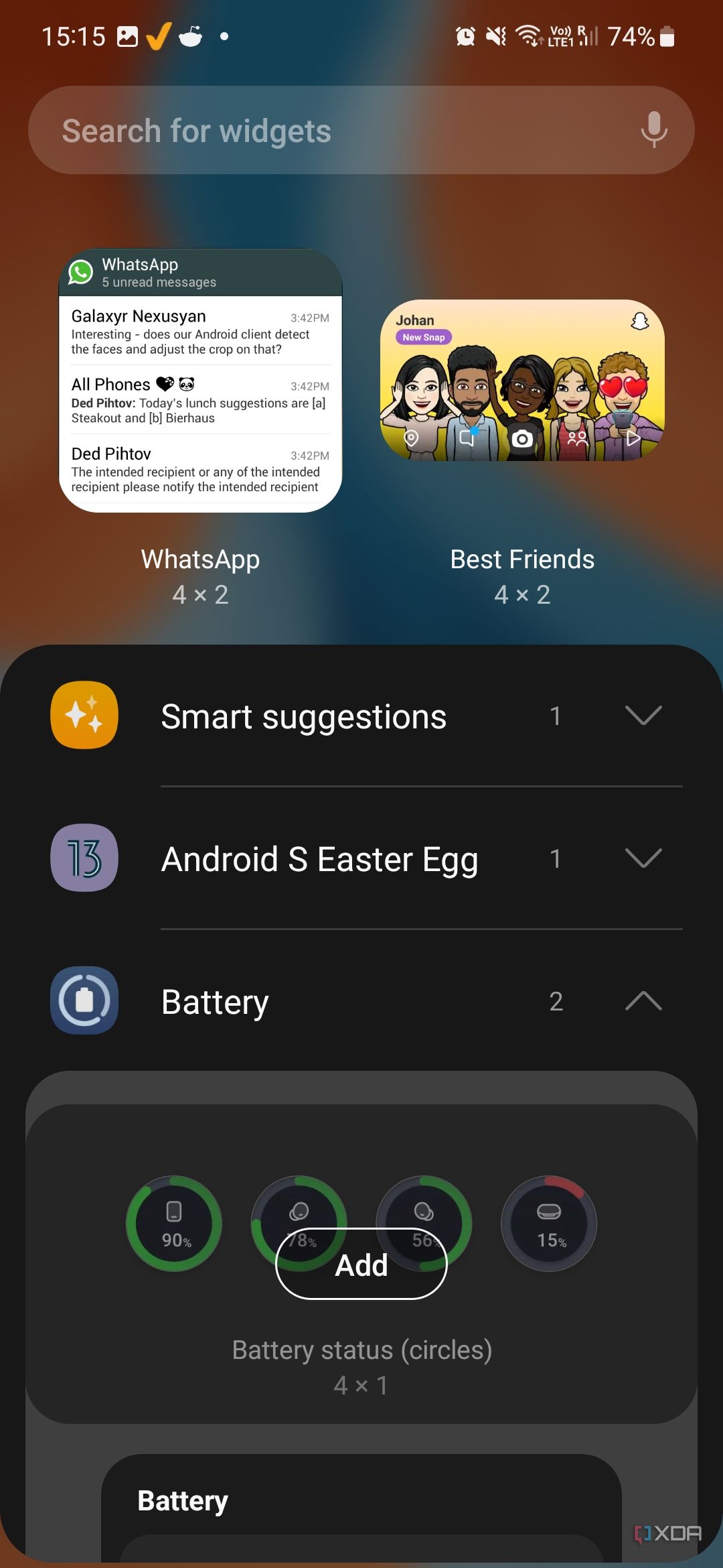 Here's how to customize the homescreen on a Samsung device