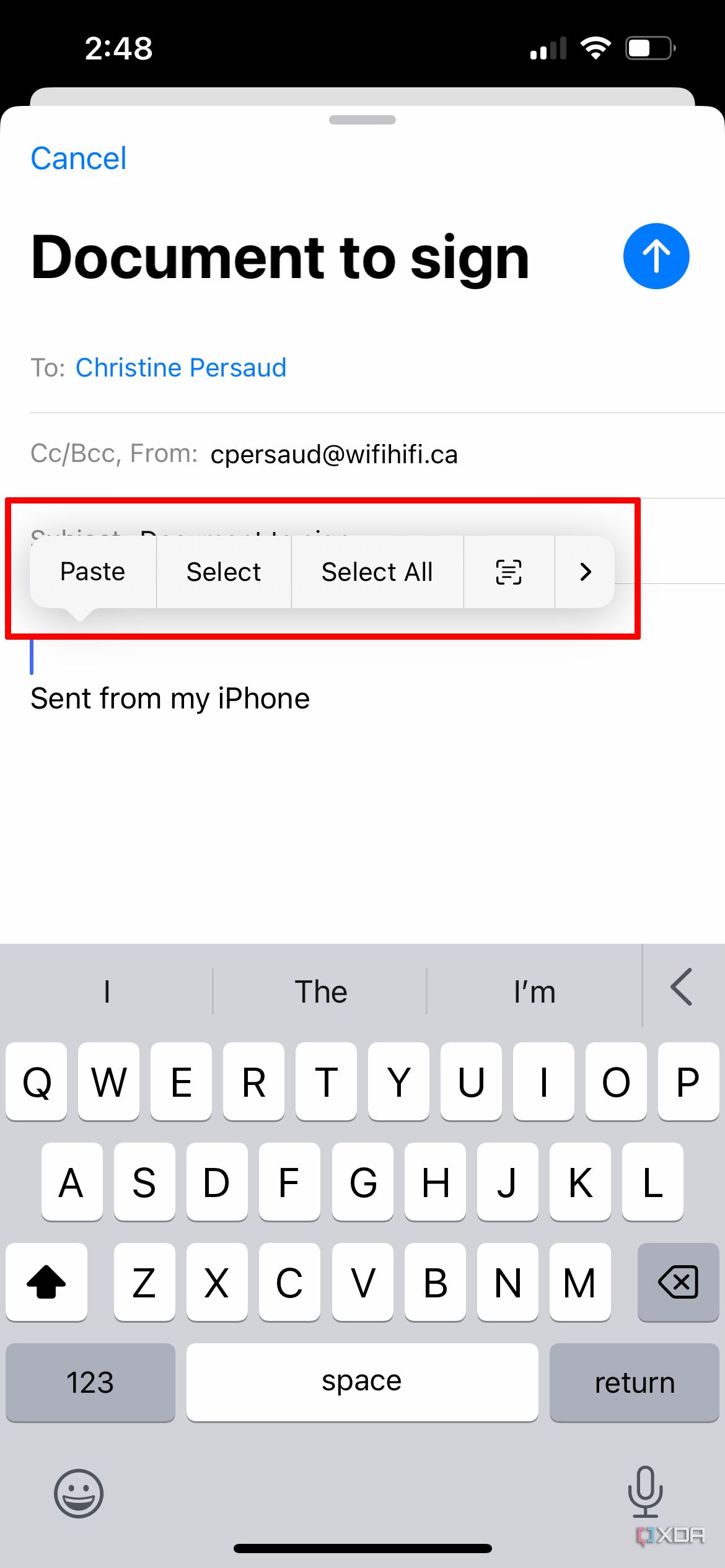How to sign a document on an iPhone