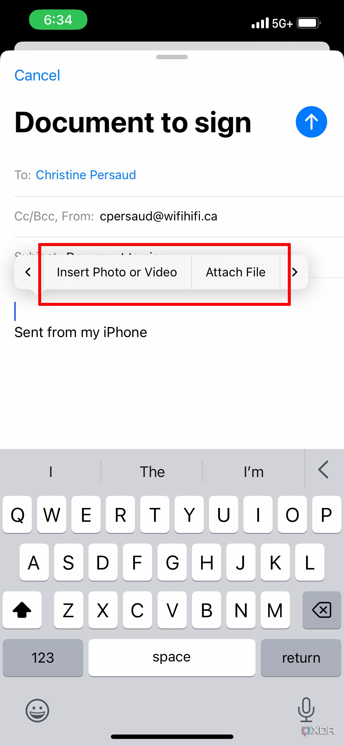 How to sign a document on an iPhone