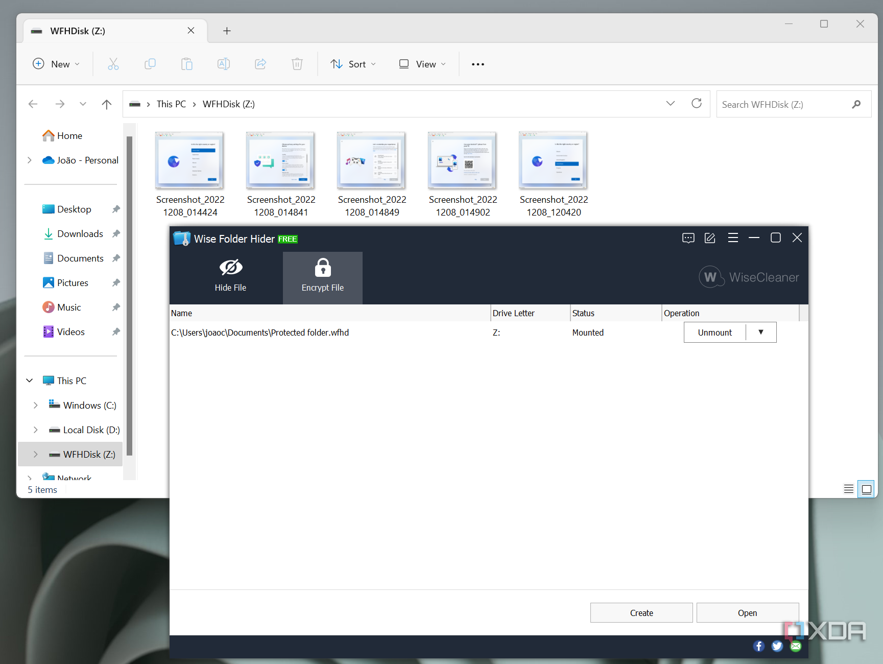 How to password protect a folder on Windows 11