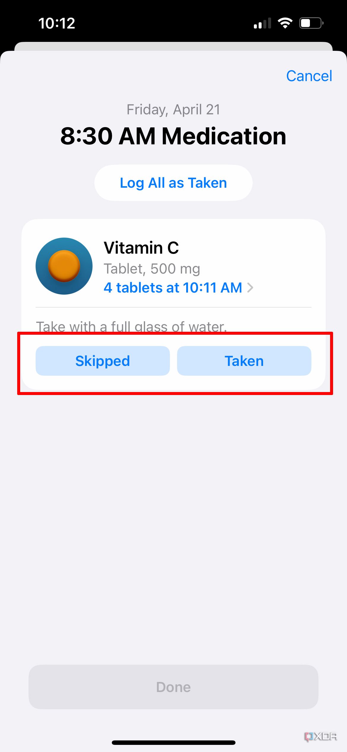 How to log medications on iPhone and Apple Watch