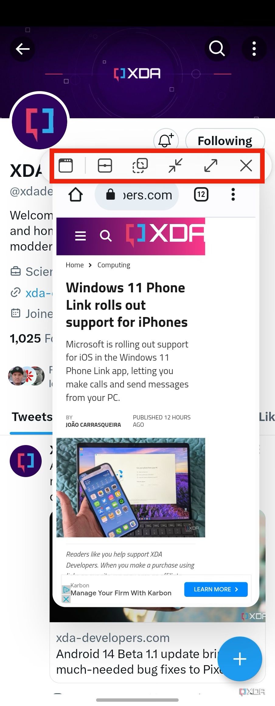 How to use multitasking gestures on a Samsung device for split-screen and pop-up view